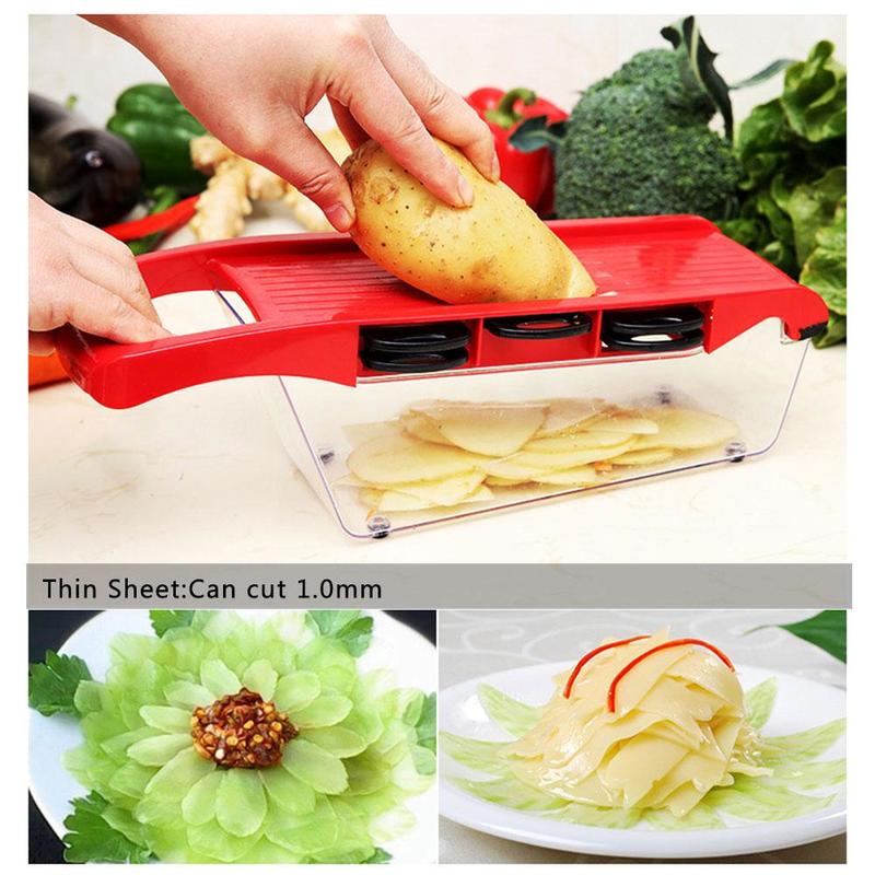 6 In 1 Vegetable Cutter with Steel Blade – 999Only